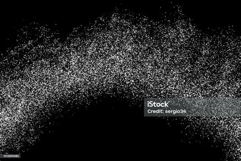 黒い背景に分離された抽象的な白い粒状のテクスチャ しぶきのベクターアート素材や画像を多数ご用意 しぶき しぶきを上げる まぶしい