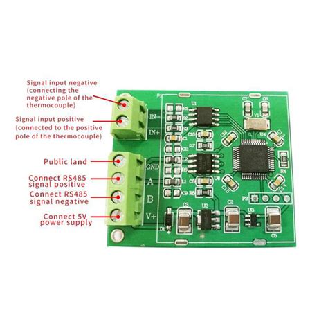 Taidacent K Type Thermocouple Module Modbus Rs485 Max6675 Temperature Sensor Acquisition