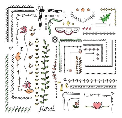 Hand Drawn Border Doodle Vector Illustration Premium Vector