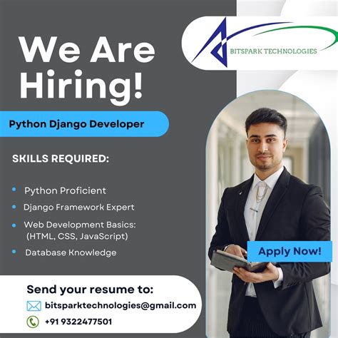 Bitspark Technologies On Linkedin Hiring Pythondeveloper Djangodeveloper Techcareers