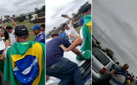 Carro Atropela Manifestantes Durante Bloqueio Em Rodovia No Interior De