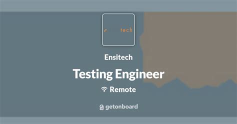 Testing Engineer At Ensitech Remote Work From Home Get On Board