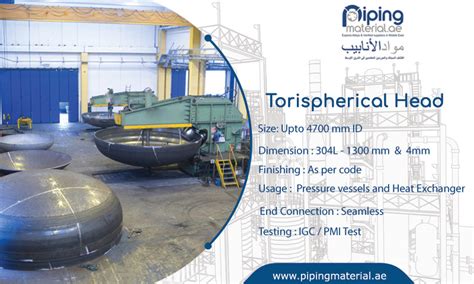 Torispherical Head And Torispherical Dish End Suppliers Uae