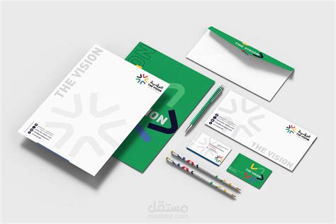 تصميم هوية بصرية شركة الرؤية مستقل