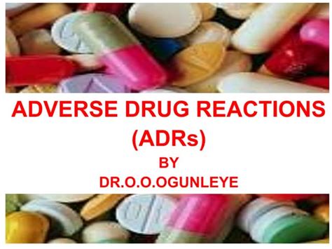 Adverse Drug Reaction Monitoring And Reporting Pptx