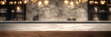 Modern Marble Bar Countertop With Warm Lighting And Luxurious Ambiance