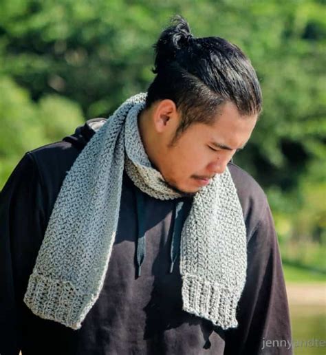 30 Free Mens Crochet Scarf Patterns Easy Pattern Solar Living Savvy