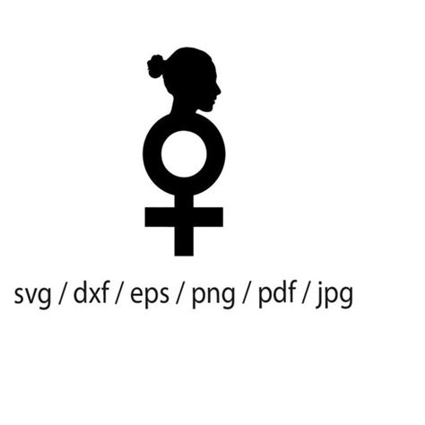Female Design Svg Gender Symbol Svg Gender Silhouette Fem Inspire