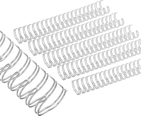 Patikil 22mm 78 Double Loop Wire Binding Combs 50 Pcs