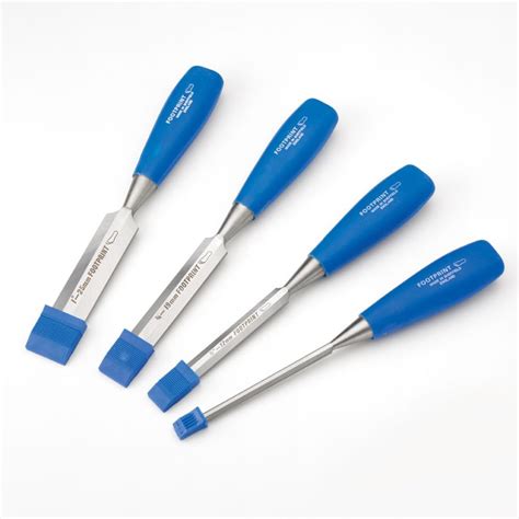 Footprint Tools 4 Piece Wood Chisel Set In Blue The Home Depot Canada
