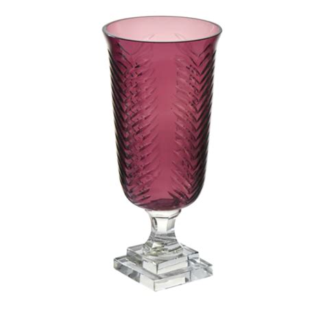 Amethyst Glass Hurricane Mintwood Home