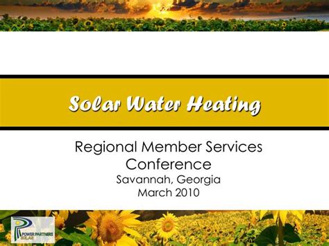 Ppt Solar Water Heating Powerpoint Presentation Free Download Id
