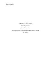 Assignment Docx PICO QUESTION Assignment PICO Question Samantha Augustino Maryville