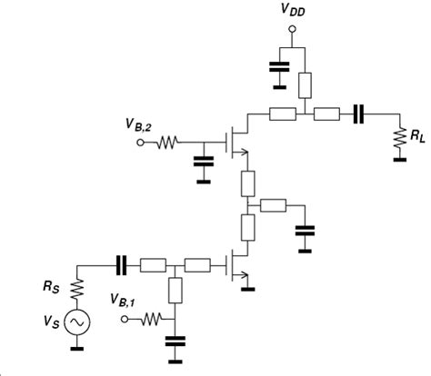 16 Schematic Of The Cascode Amplifier Download Scientific Diagram