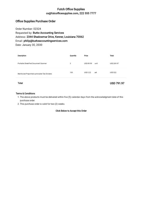 Order Confirmation Template Free PDF Google Docs Google Sheets