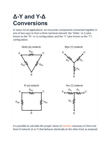 SOLUTION Delta And Wye Connected Resistor Studypool