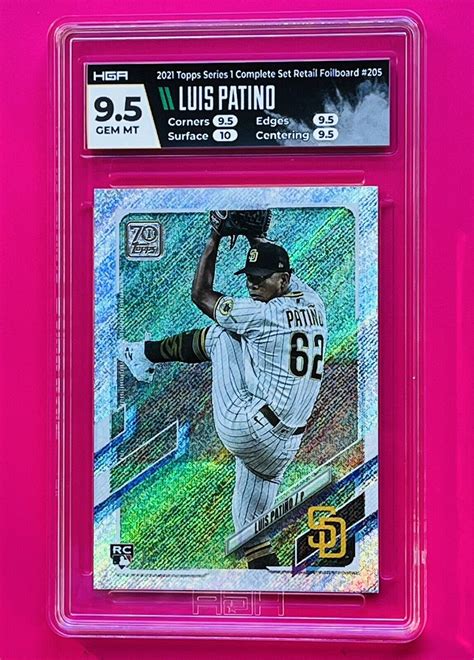 Luis Patino 2021 Topps Series 1Retail Foilboard 198 790 RC 205 HGA