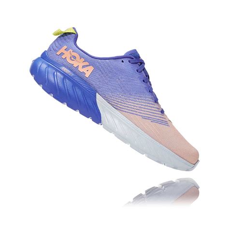 Tênis Hoka One One Mach 3 Feminino Rosa Azul Keep Running Brasil