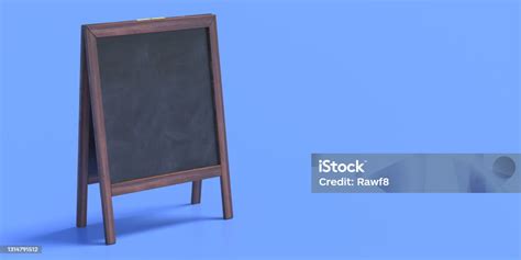 초크 보드 비워 학교 파란색 배경에 광고 3d 일러스트레이션 3차원 형태에 대한 스톡 사진 및 기타 이미지 3차원 형태