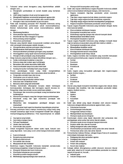 Soal Twk Persiapan Tes Akademik Tni Polri Pdf