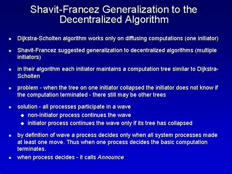 Termination Detection N N Definition Motivation For Termination