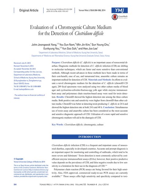 Pdf Evaluation Of A Chromogenic Culture Medium For The Detection Of