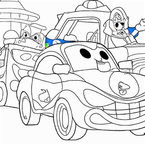 40 Desenhos De Carros Da Disney Para Imprimir E Colorir Pintar