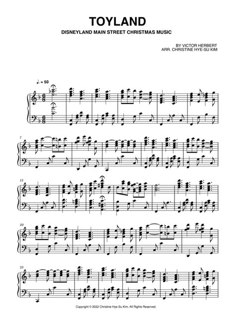 Toyland By Victor Herbert Piano Solo Digital Sheet Music Sheet