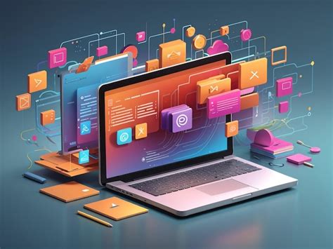CrossPlatform Website And Mobile App Development Services Premium AI Generated Image