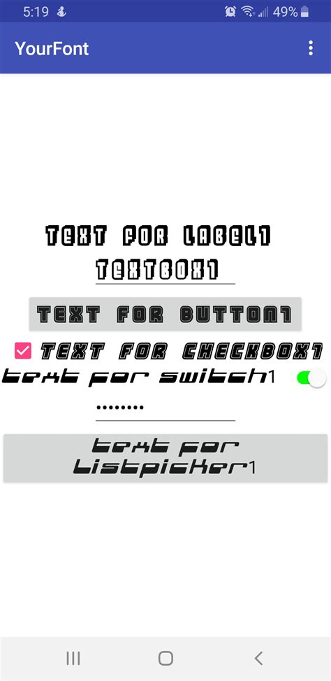 YourFont Extension Opensource Extensions MIT App Inventor Community