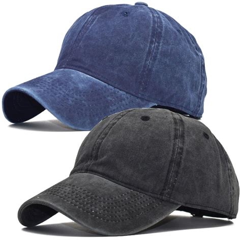 Fashion Trendy Vintage Retro Distressed Baseball Cap Set Of 2 Shop