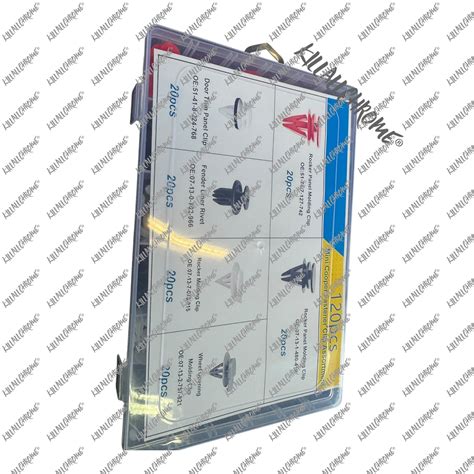 Mini Cooper Box Of 120 Pieces Clips Assortment Killallchrome®
