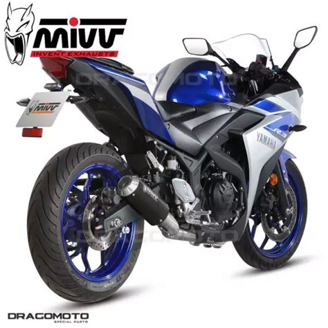 LIGNE COMPLET YAMAHA YZF R25 2021 2022 MIVV Mk3 Noir RC EUR 411 46