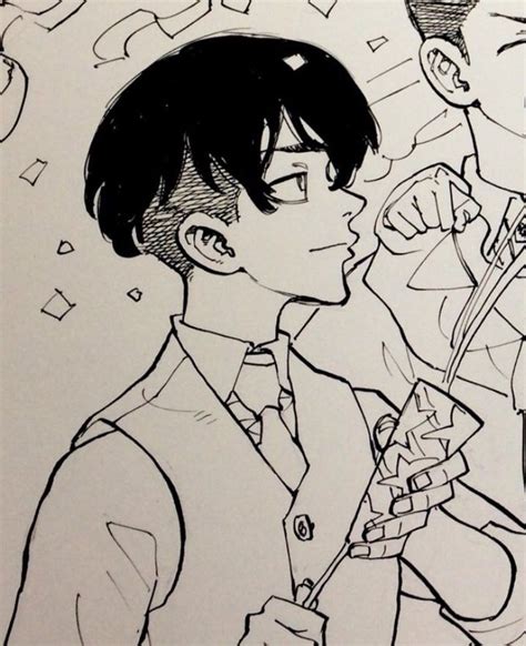 Pin By ๑•̌ •̑๑ ˀ̣ˀ̣ On Animeandco Sketches Male Sketch Art