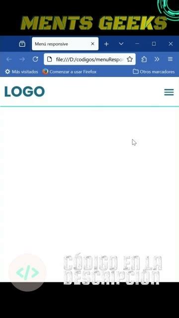 menÚ responsive html css and javascript programming