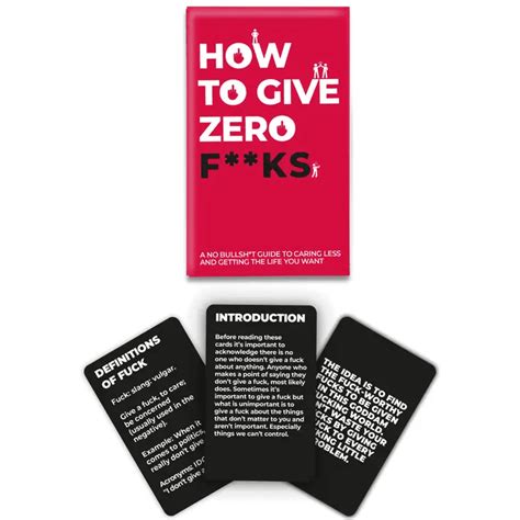 How To Give Zero F Cks Self Affirmation Cards Abracadabranyc