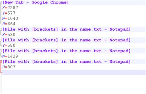 Problem With Storing Certain Window Titles In This Case Notepad