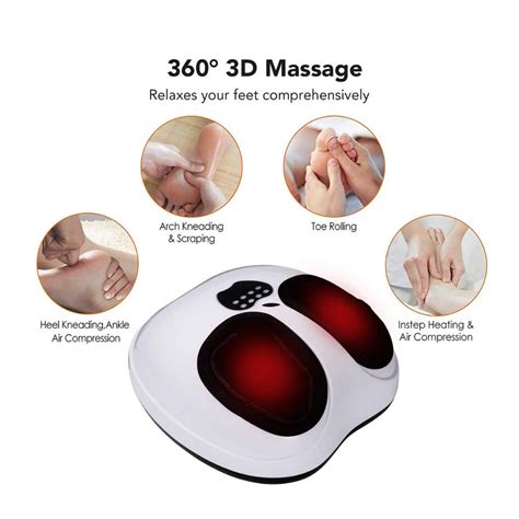 Shiatsu Foot Massager Machine With Heat Deep Kneading B075nh9wyv