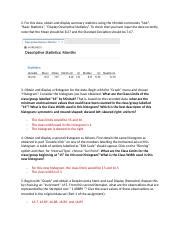 Exploring Data Analysis With Minitab Summary Statistics Course Hero