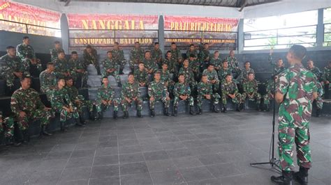 TINGKATKAN IMAN DAN TAQWA PRAJURIT YONIF 6 MARINIR LAKSANAKAN KAUSERI