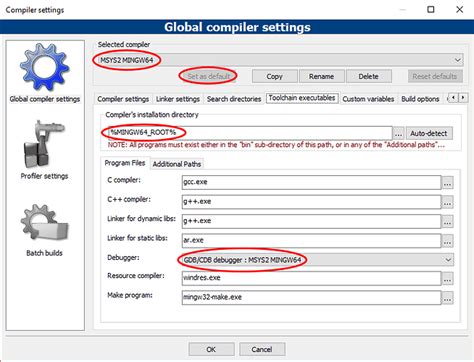 Hướng dẫn cài đặt MSYS2 MinGW và cấu hình debugger cho Codeblock