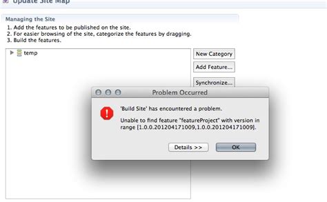 Java Eclipse Building A Feature Project Stack Overflow