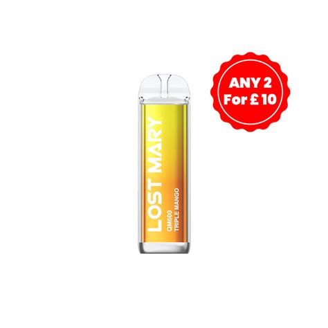 Elf Bar Lost Mary QM600 Disposable Vapes Triple Mango 20mg Sids Shop