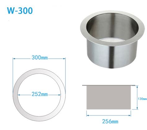 ฝาถังขยะติดเคาเตอร์ สแตนเลส 304 ไม่มีฝา