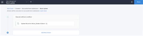 Configure Update Record Action Zoho Creator Help