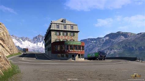 A9 und der Furkapass in der überarbeiteten Schweiz Euro Truck Simulator 2