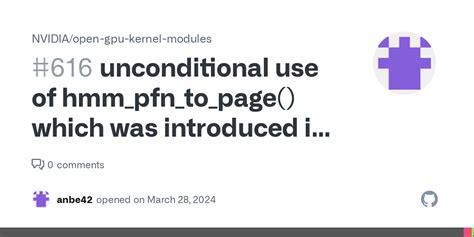 Unconditional Use Of Hmm Pfn To Page Which Was Introduced In Linux Issue NVIDIA