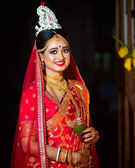 Pin By Jonaki Goswami On Bengali Wedding Indian Bride Makeup Bengali