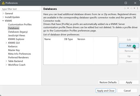 How To Connect KNIME To A Teradata Database Donny Seward Jr