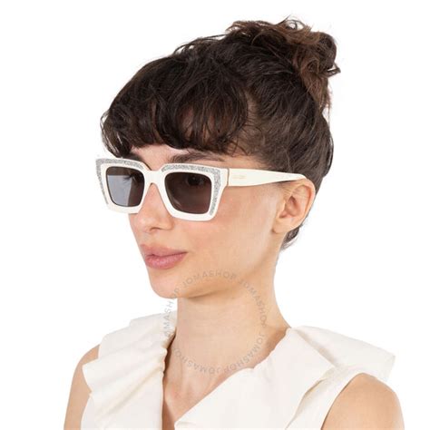 Jimmy Choo Grey Cat Eye Ladies Sunglasses Megss 0szj2k 51